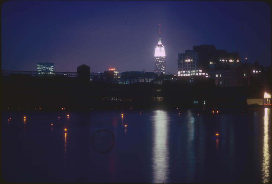 Installation of Floating Lights in Hudson River - Public Art Fund